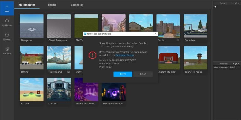 Fix Roblox Service Unavailable [Resolve Error 503 Instantly] - mastert ...