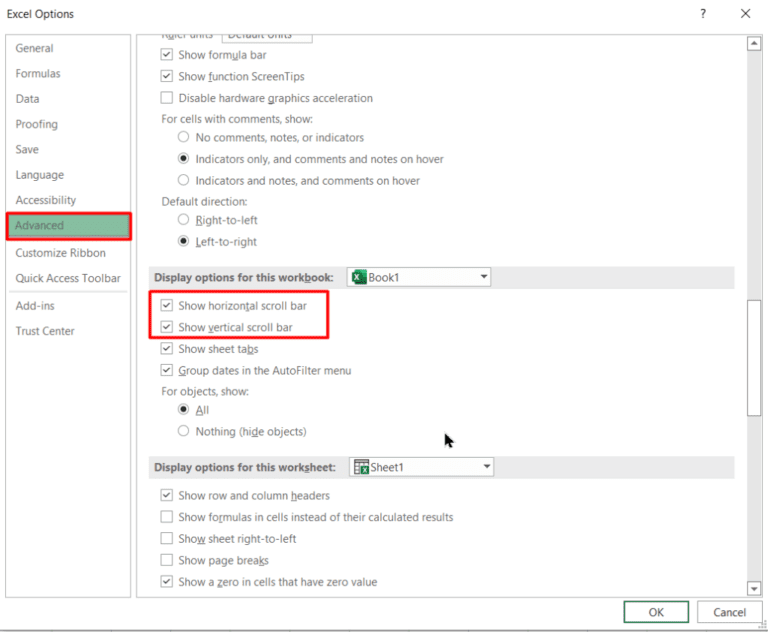 Fix Vertical Scroll Bar Not Working In Excel Quick Methods Mastert